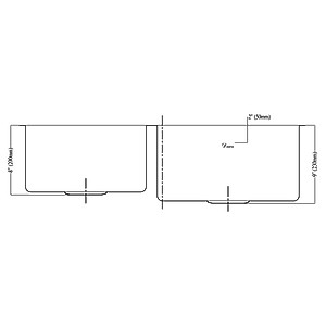 Dawn SRU301616L Undermount Small Corner Radius Double Bowl Sink, Polished Satin