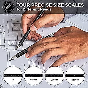 Multi-Tool Pen Gifts for Men Cool Multitool Set Gift for Dad Birthday, Fathers Day, Valentines, Construction Gadgets DIY Tool, With Screwdriver, Stylus, Bubble Level, Ruler & Phillips Flathead Bit