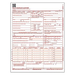 ComplyRight CMS 1500 Healthcare Billing Form - 02/12, Laser, 2500-Count (CMS12LC)