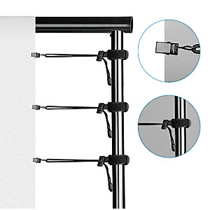 SLOW DOLPHIN Photo Video Studio 10 x12ft 100% Cotton White Muslin Backdrop with 10 x 10ft Stand Photography Background Support System Kit Clamp, Clips,Carry Bag