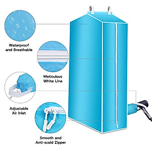 BobBros Portable Clothes Dryer Bag, Fast Drying Solution for Travel, Hotel, Apartment, and Dorms, Foldable & Water Resistant, Lightweight Quick Drying Bag (Without Dryer)