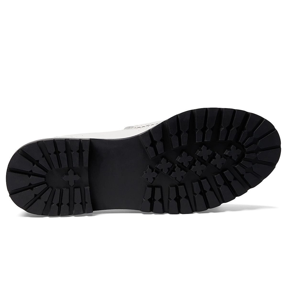 Steve Madden Women's Minka Loafer, White Leather, 7.5