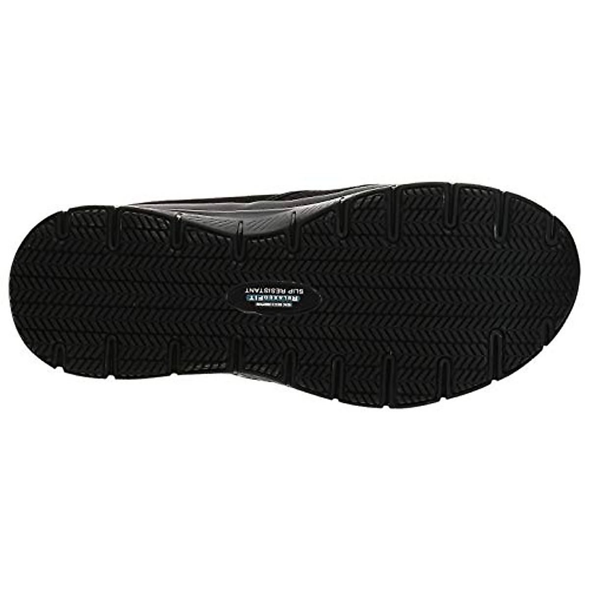 Skechers Men's Black Flex Advantage Slip Resistant Mcallen Slip On - 9.5 D(M) US