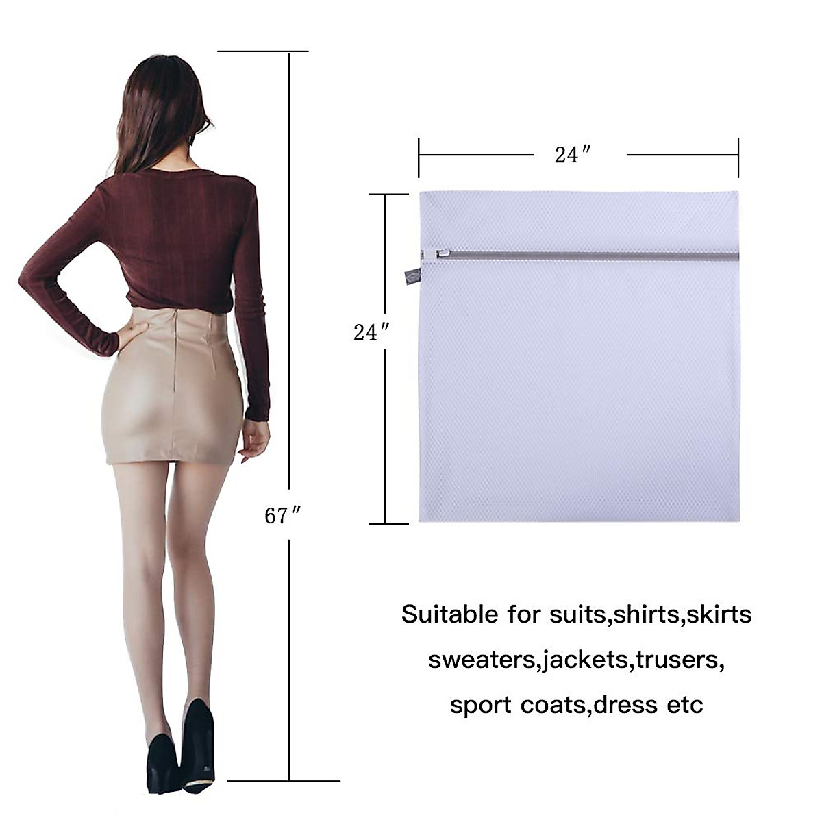 Kimmama Large Laundry Bags Mesh Wash Bags,Oversize Honeycomb Mesh Delicates Bag for Washing Machine,Jumbo Net Laundry Bag for Washing Delicates,Big Clothes,Sweater,Bed Sheet,Bedcover,Blanket,Curtain