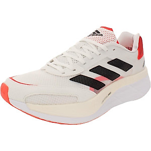 adidas Adizero Boston 10 Running Shoe - Women's FTW White/Core Black/Solar Red, 9.5