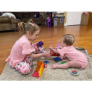 Newborn Baby Girl Clothes Big Sister Little Sister Matching Outfits Infant Romper Floral Pants Toddler Girls Clothing Sets