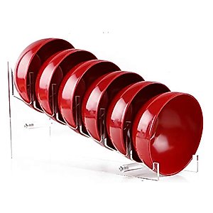 Calypso Basics by Reston Lloyd Melamine Bowl, Set of 6, Red
