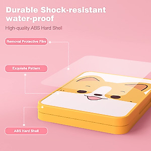 MoKo 16 Game Card Case Compatible with Nintendo Switch/Switch Lite/Switch OLED 2021, Switch Games Holder case for SD Card&Switch Game Card, Switch Game Card Holder Cartridge Storage Box, Orange Dog