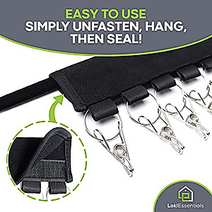 LokiEssentials Hat Rack for Baseball Caps, Hanging Hat Organizer Display Holder, Clip Hanger Hat Holder for Closet, Winter Hat Storage Ideas, Baseball Hat & Ball Cap Organizer, Golf Hat Racks (2 Pack)