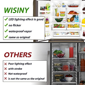 WISINY WR55X11132 Refrigerator LED Light for GE WR55X25754 Refrigerator Light Board,No Cover Only LED PCB Board Replace WR55X30602 WR55X26486 PS4704284 3033142 EAP12172918