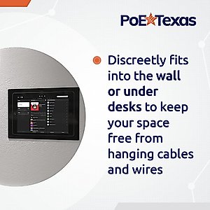 PoE Texas GAF-USB | 802.3af PoE Splitter Compatible with iPads and Tablets with 5 Volt 10 Watt Output - Includes USB-A and Micro-USB adapters