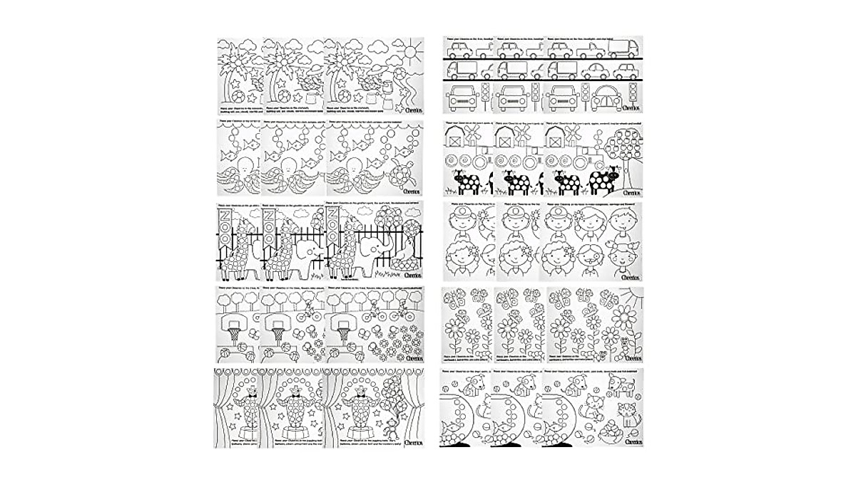 Cheerios Kids Activity Placemats - 30 Fun Designs