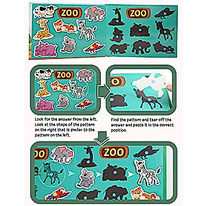 MIKNEKE 4 Pack DIY Quiet Book for Toddlers, Montessori Busy Book for Kids to Develop Learning Skills, Animal Vehicle Number Fruit Preschool Learning Activities Learning & Education Toys