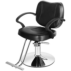 Artist hand Salon Chair for Hair Stylist, Comfortable Barber Chair Hydraulic Pump Stylist Chairs for Salon with Extra Wide Seat, Spa Beauty Equipment for Hair Stylists for Barbershop and Home