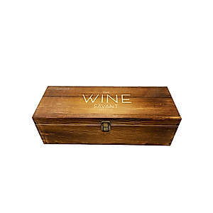 Whiskey Stones Gift Set for Men, by The Wine Savant, 6 Stainless Steel Whiskey Stones, 2 Twisted Glasses, Freezer Pouch & Special Tongs in Pinewood Box.