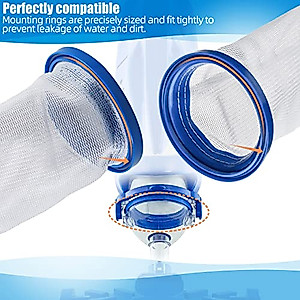 Alocs 2-Pack Pool Vacuum Cleaner Reusable Filter Bag for Pool Blaster Water Tech Max & Catfish Ultra Pool Vacuum Sand & Silt Cleaner Filter