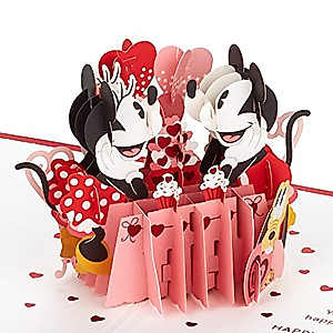 Hallmark Signature Paper Wonder Pop Up Valentines Day Card for Husband, Wife, Boyfriend, Girlfriend (Mickey & Minnie)