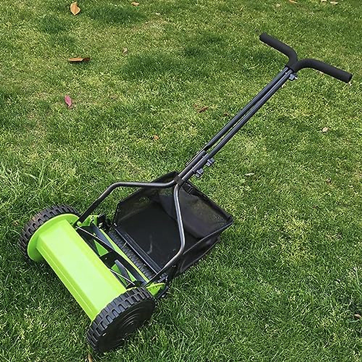 Coldwind 12 inch Lawn Mower for Home use, Small unpowered Hand Pushed Villas, Flowers, Gardening, Mowing, and Weeding,h Style