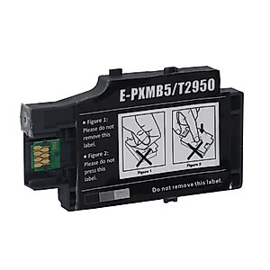 IDO Remanufactured for 215 T215 Ink Cartridges and T2950 Maintenance Box Compatible with WF-100 WF-110 Printer (3 Black, 2 Tri-Color, 1 T2950 Maintenance Box, 6 Packs)