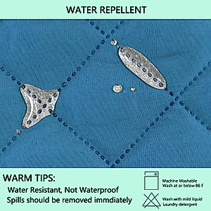 Luxshare Home Reversible 4 Seater Sofa Cover 91 Inch Large Couch Cover Furniture Protector(Sofa XX-Large,Blue/Beige)