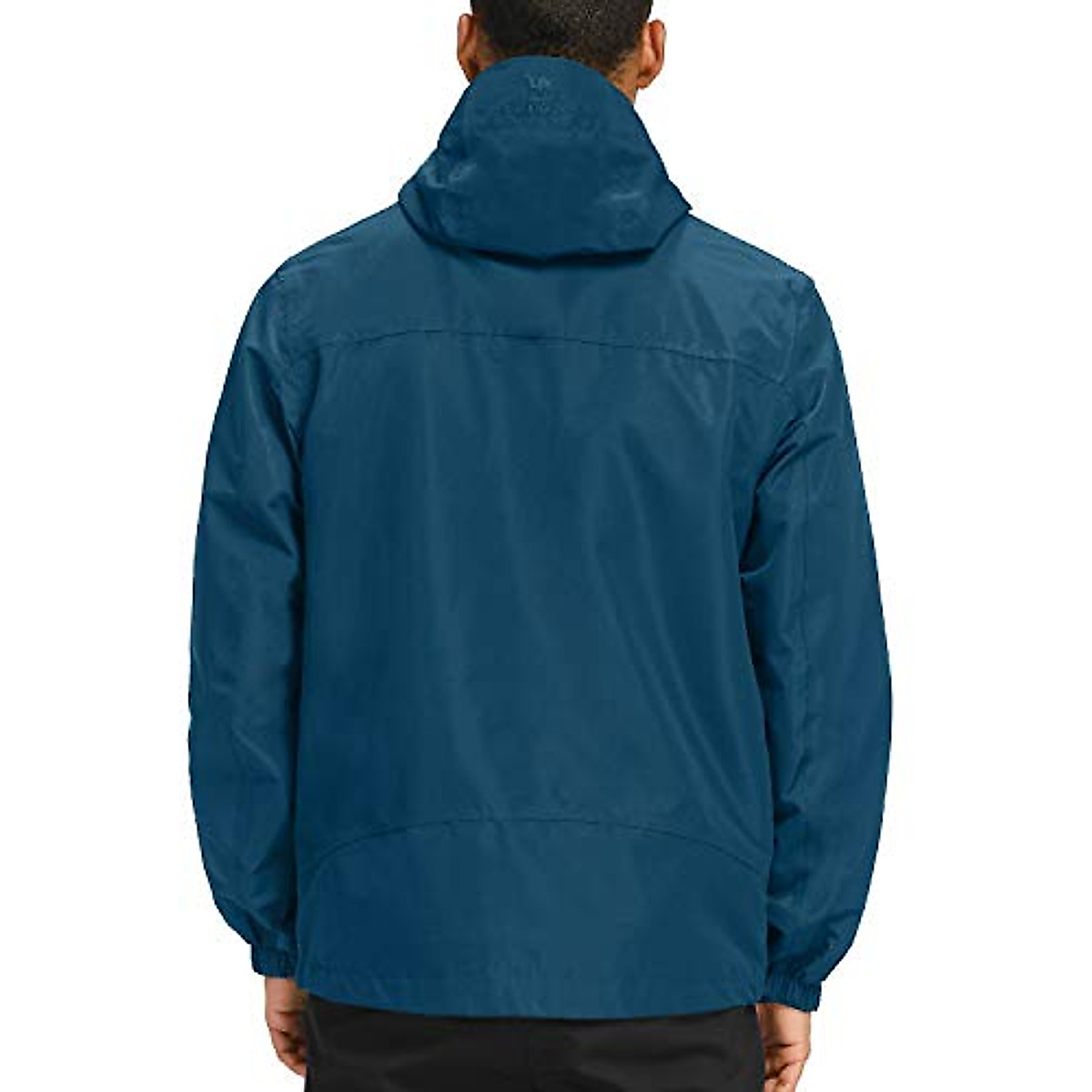 CAMEL CROWN Men's Waterproof Shell Jacket Windbreaker Hooded Rain Coat for Outdoor Hiking Climbing Traveling Blue XL