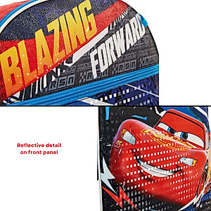 Disney Pixar Cars Backpack Set for Kids, 16 inch Lightning McQueen Backpack with Lunch Bag and Water Bottle