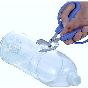 CANARY Plastic Bottle Scissors for Craft and Recycle Blue