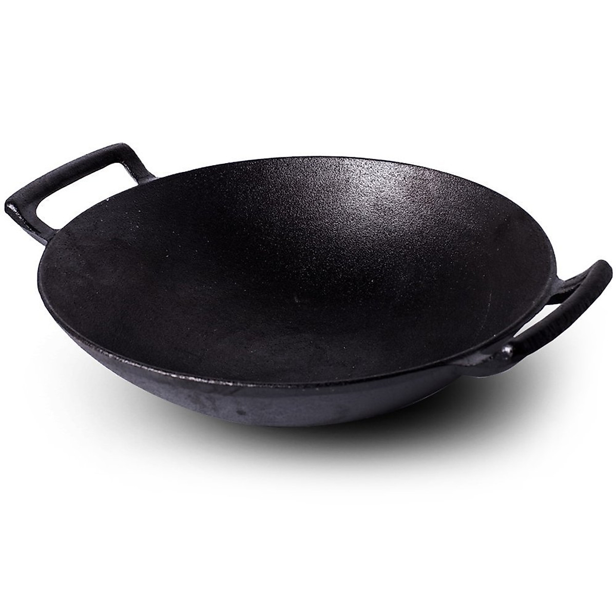 It's useful. 14 Inch Cast Iron Wok with Handles and Built in Base