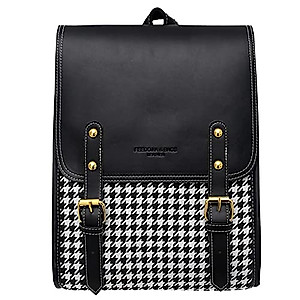 LEMITA Backpack 2023 Spring Color Contrast Large-capacity Schoolbag Work Commuting Backpack Handbag,black,26*14*32CM