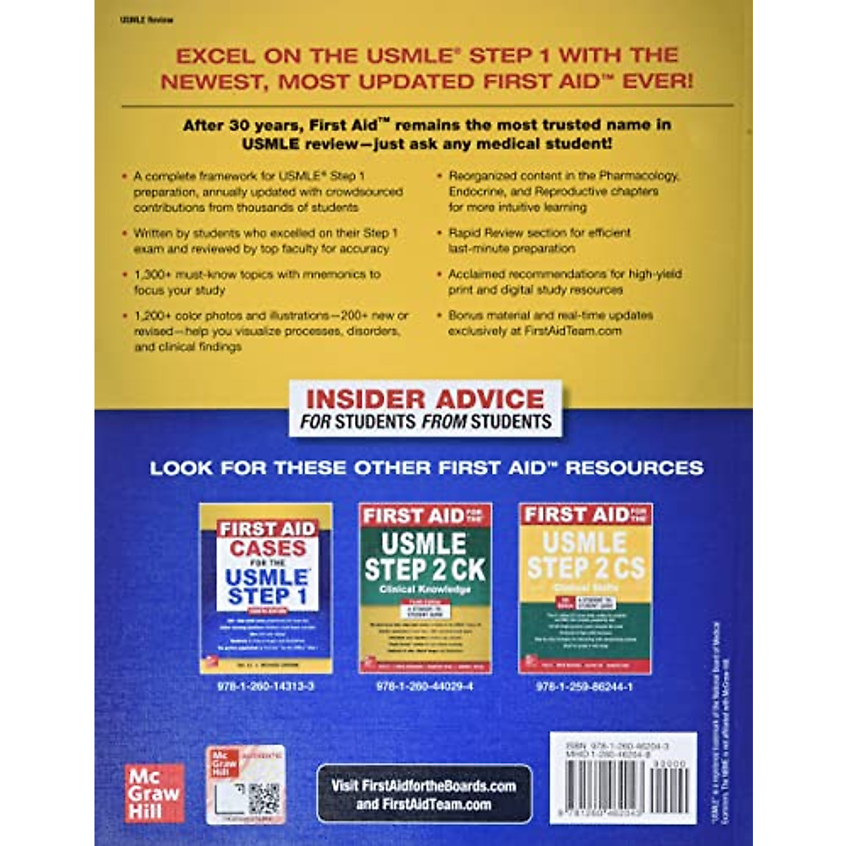 First Aid For the USMLE Step 1 2020, Thirtieth Edition