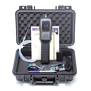Argon Gas Analyzer | USA NIST Calibration | Built-in Pump & Probe | 0-100% with 0.1ppm Resolution | Leak Tester & Purity |