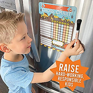 Construction Kids Chore Chart Magnetic, Reward Chart for Kids, Good Behavior Chart for Kids at Home, My Responsibility Chart for Kid, Magnetic Reward Chart for kids Behavior, Chore Chart for One Child