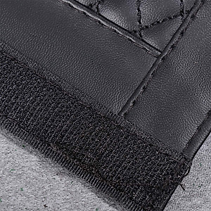 VOSAREA 2pcs Auto Car Lambskin Seatbelt,Car Shoulder Seatbelt Strap Pads Cover,Adjustable Universal Car Seat Strap Protector for Safety Driving (Black)