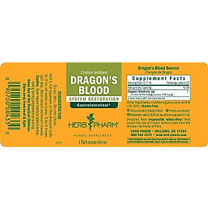 Herb Pharm Dragon's Blood Liquid Tree Sap for Digestive Support - 1 Ounce (DDRAG01)
