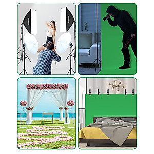 Andoer Professional Softbox Photography Studio Lighting Kit with 3 Color Backdrops, 6.5*10ft Backdrop Stands, Photography Umbrellas for Product Photography Portrait Video Shooting and Live Streaming