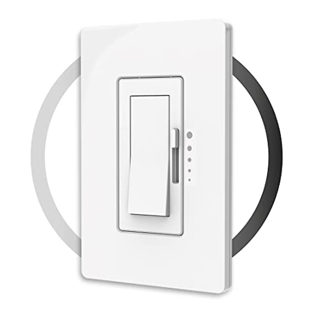 HitLights DimTech Smart Dimmer Switch for LED Lights, Controls DriveTech LED Dimmable Drivers Wirelessly, Works with Alexa and Google Home, Neutral Wire Required, Loads 700W, White Faceplate Included