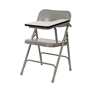 Flash Furniture Rutherford 2 Pack Premium Steel Folding Chair with Left Handed Tablet Arm
