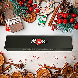 Miyake Kiritsuke Chef Knife 13.5 Inch Professional Japanese Damascus Steel Full Tang Kitchen Knife, Super Sharp, Ergonomic G10 Traditional Japanese Handle, Chef's Knives for Home Cooks