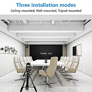 iTOPVIS PTZ Conference Room Camera – 10X Optical Zoom Full HD 1080P USB Conference Webcam for IP Live Streaming, Broadcast Conferences and Education Events (V210U2)