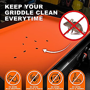 for Blackstone 28 Inch Griddle Mat Buddy, Silicone Grill Mat Protective Cover Accessories for Blackstone Griddle, Heavy Duty Food Grade Protector