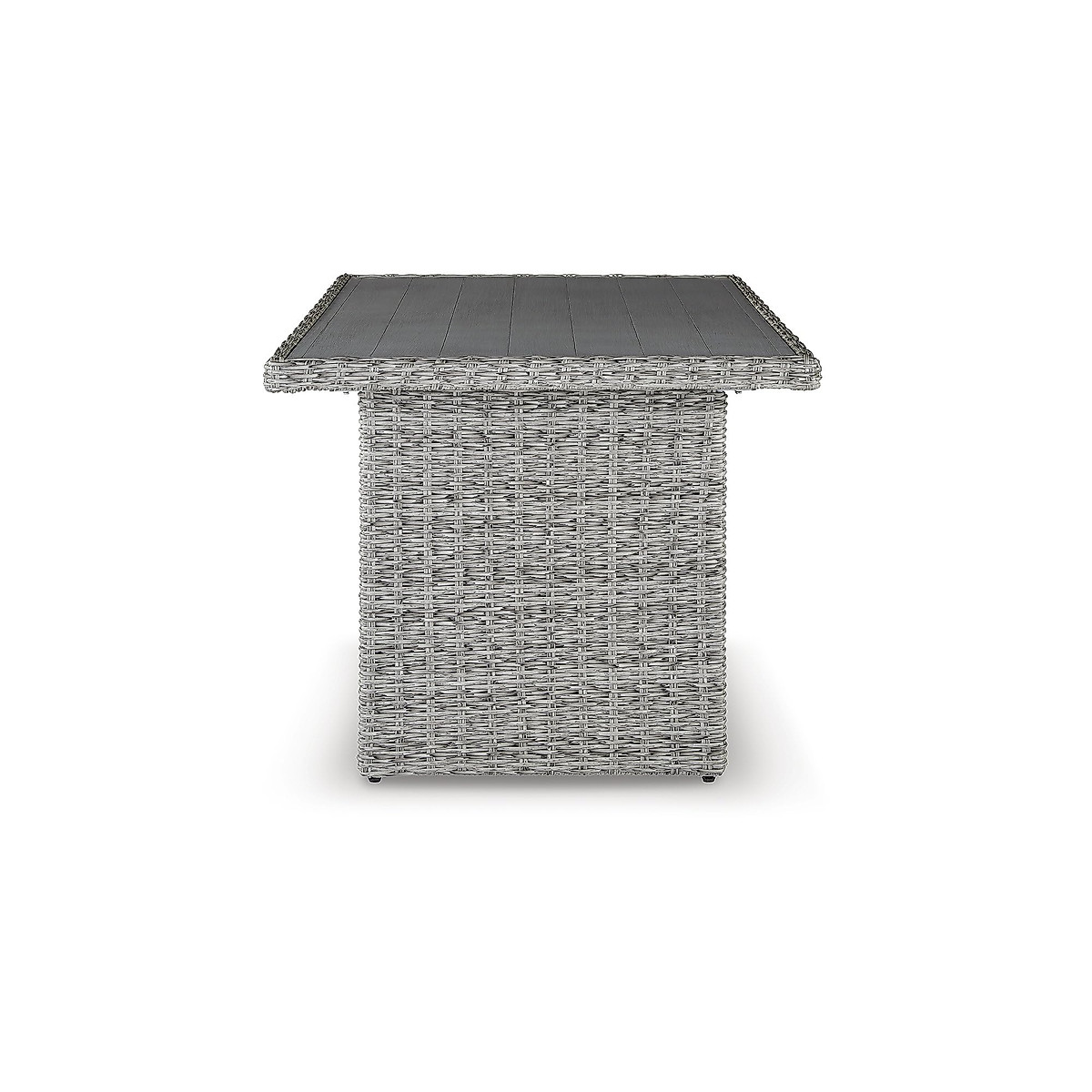 Signature Design by Ashley Naples Beach Contemporary Outdoor Rectangle Multi-Use Table, Light Gray