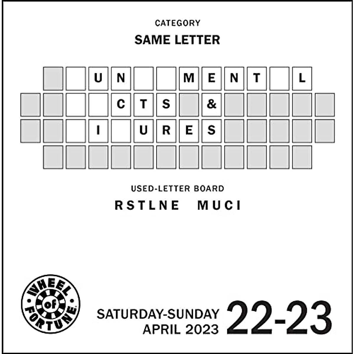 Wheel of Fortune 2023 Day-to-Day Calendar