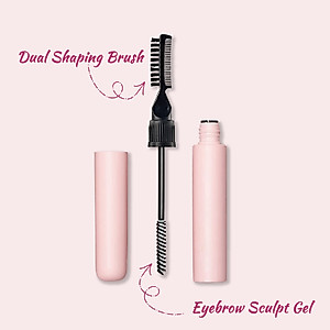 Erinde Clear Eyebrow Sculpt Gel, Brow Fix Gel, Waterproof Sweat-Proof Eye Brow Styling Wax, Long Lasting Eye Brow Makeup for Lamination Effect