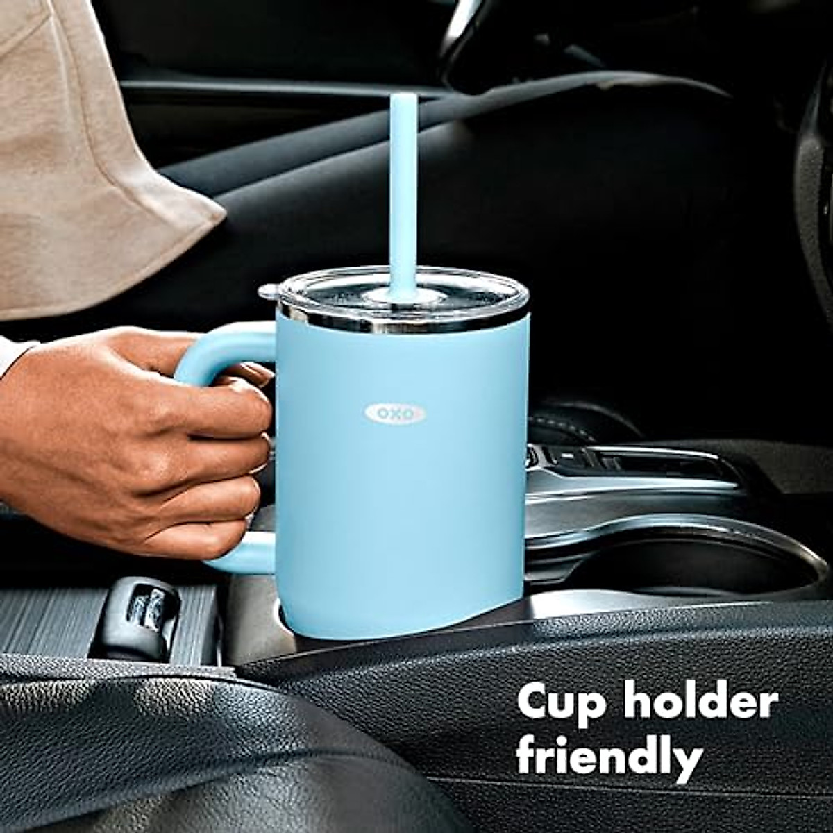 OXO Strive XL Tumbler with Handle – 32 oz. – Blue Topaz