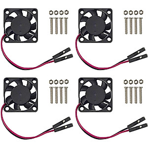 Easycargo 30mm Fan 5V 3.3V DC Quiet Fan for Raspberry Pi 5 4 3B+ 3007 (4-sets)