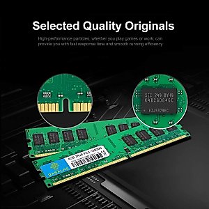 4GB DDR3 1600 MHz PC3-12800 CL11 Desktop Memory DIMM PC3-12800U Rasalas DDR3 4GB 2Rx8 Udimm 1.5V Dual Rank RAM 240-PIN for AMD Intel System Desktop Computer