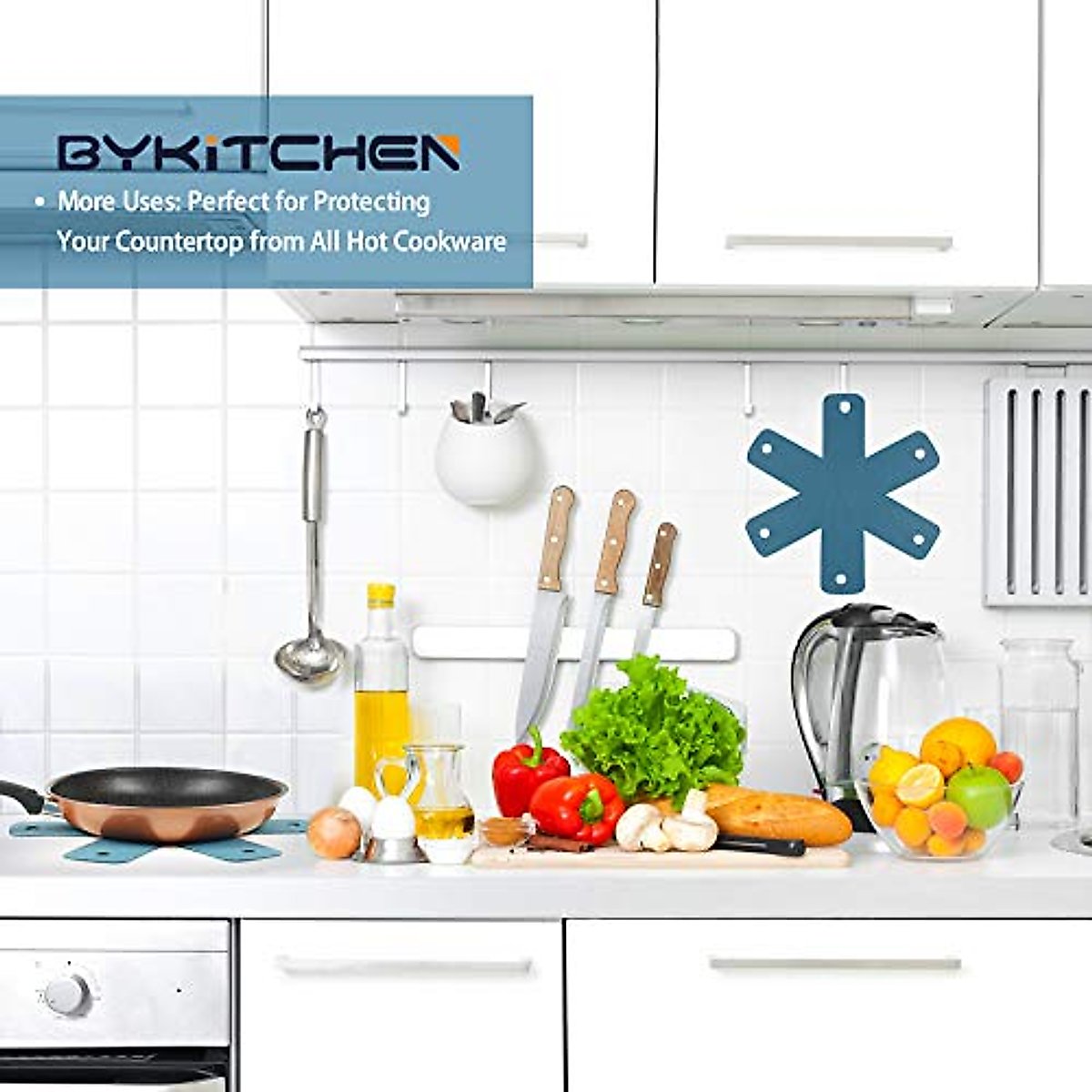 Pot Pan Protectors, Set of 12 and 4 Different Sizes, Larger & Thicker Cyan Pan Protector Pads, Pan Pot Separator Pads for Stacking and Protecting Your Cookware