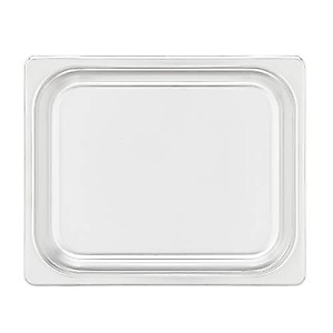 AmazonCommercial 1/2 Size x 2-1/2" Deep, Rectangular Anti-Jam Stainless Steel Steam Table/Hotel Pan, 22 Gauge, Pack of 2