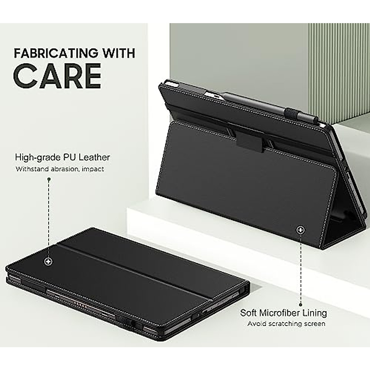 MoKo for Amazon Kindle Fire Max 11 Case (13th Generation, 2023 Release) 11" - Slim Folding Stand Cover Case for Fire 11 Tablet with Auto Wake/Sleep, Black