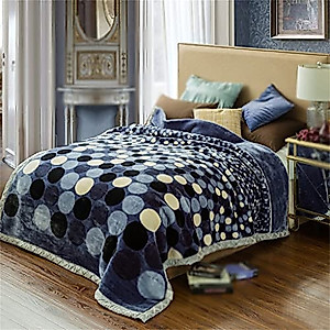 YLLWH Rugs Vintage Blooming Flowers Printed Fleece Sheet Blanket Sofa Cover Blanket Soft Warm Thick Bedspread (Color : D, Size : 200X230cm)
